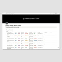 Content Planner Template – Boring Studios