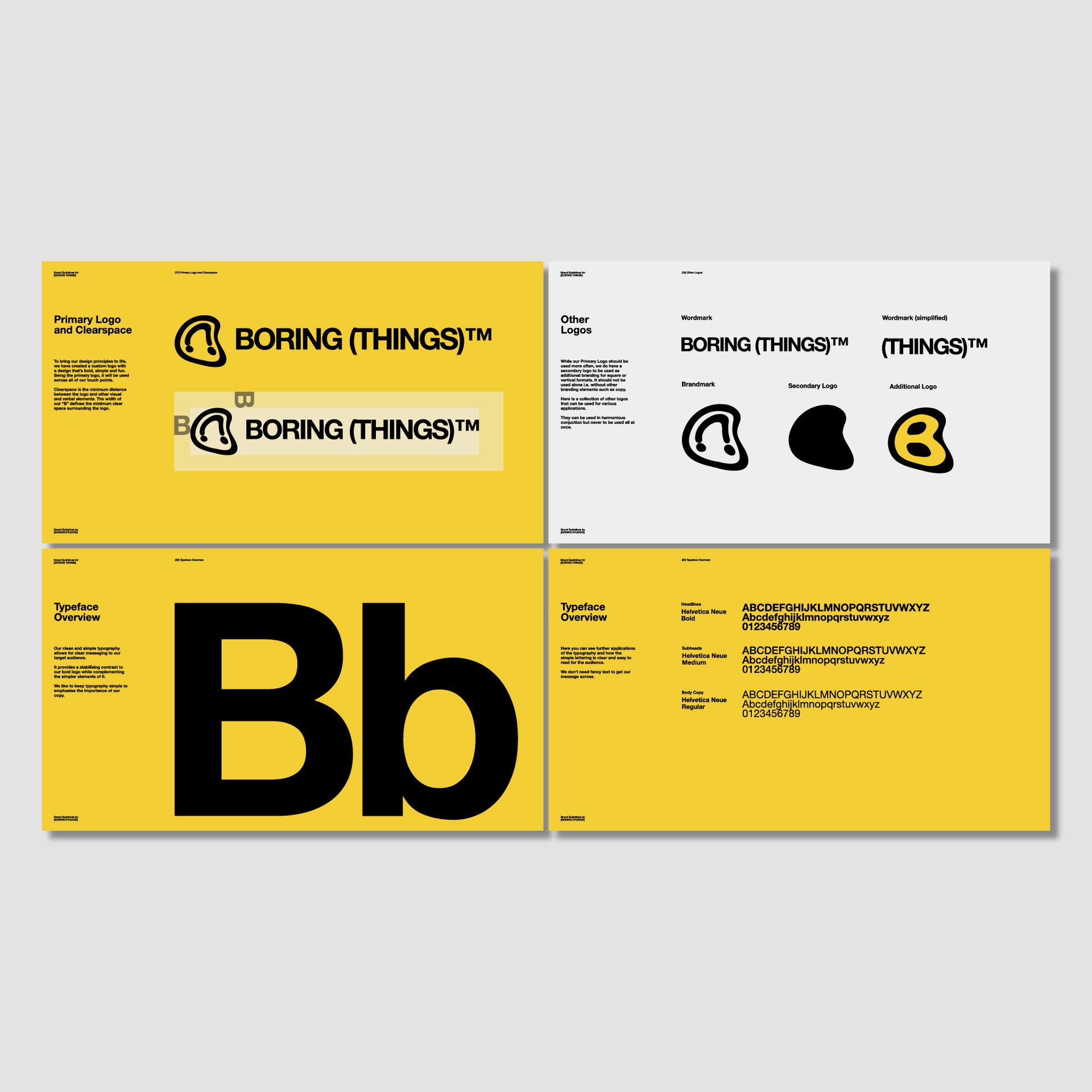 Brand Guidelines | Designer Templates | Boring Studios