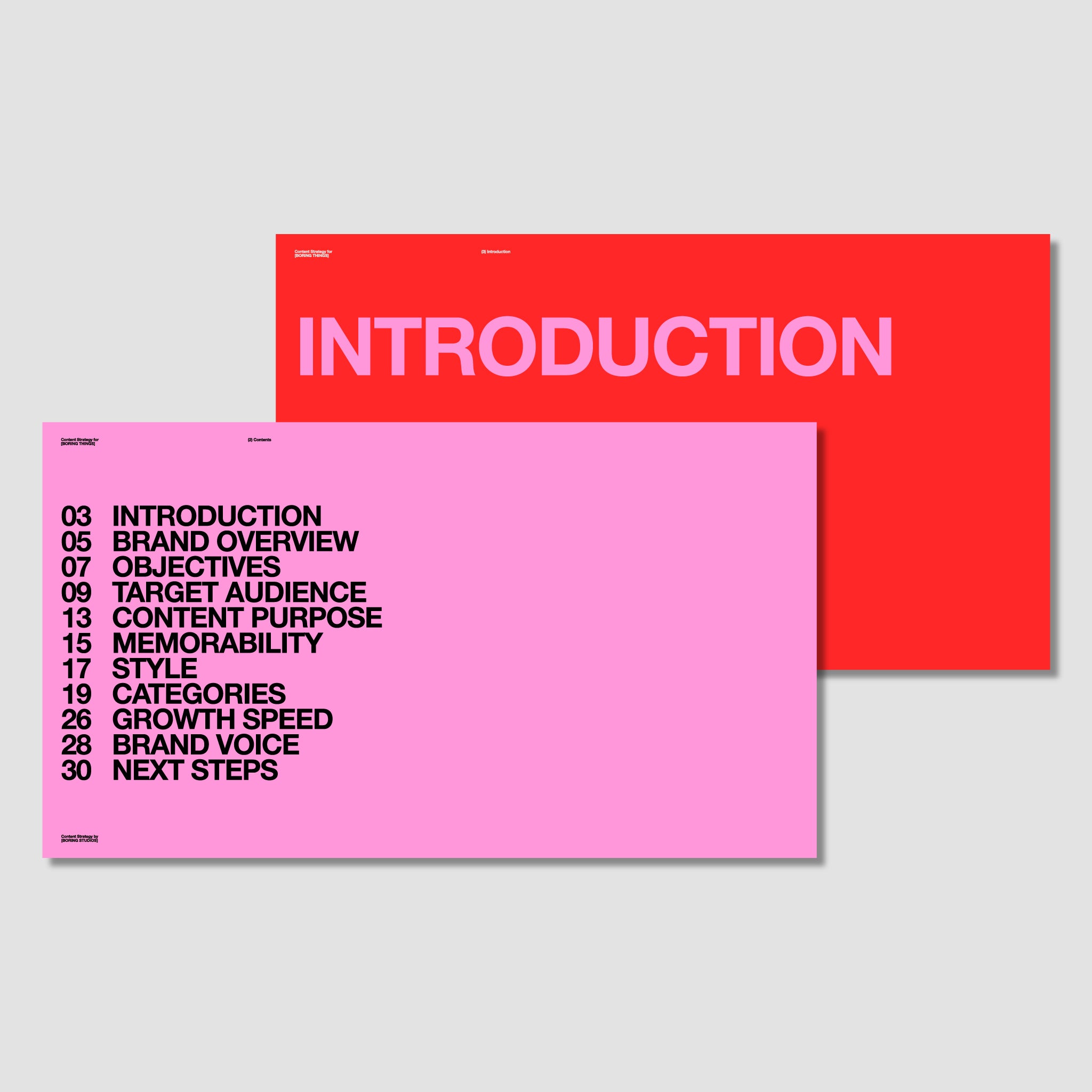 Content Strategy Template – Boring Studios