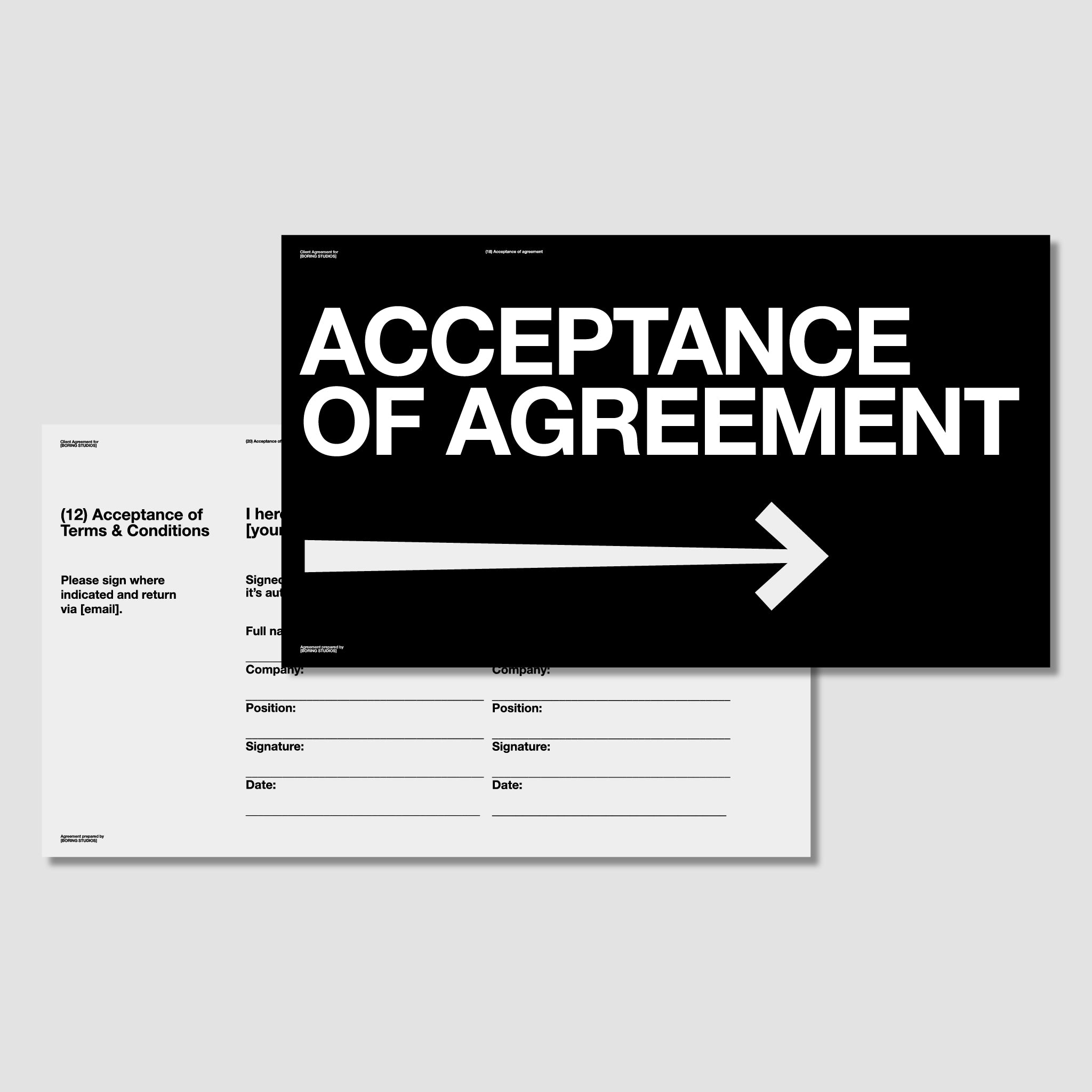 Client Agreement Template | Contract Template – Boring Studios