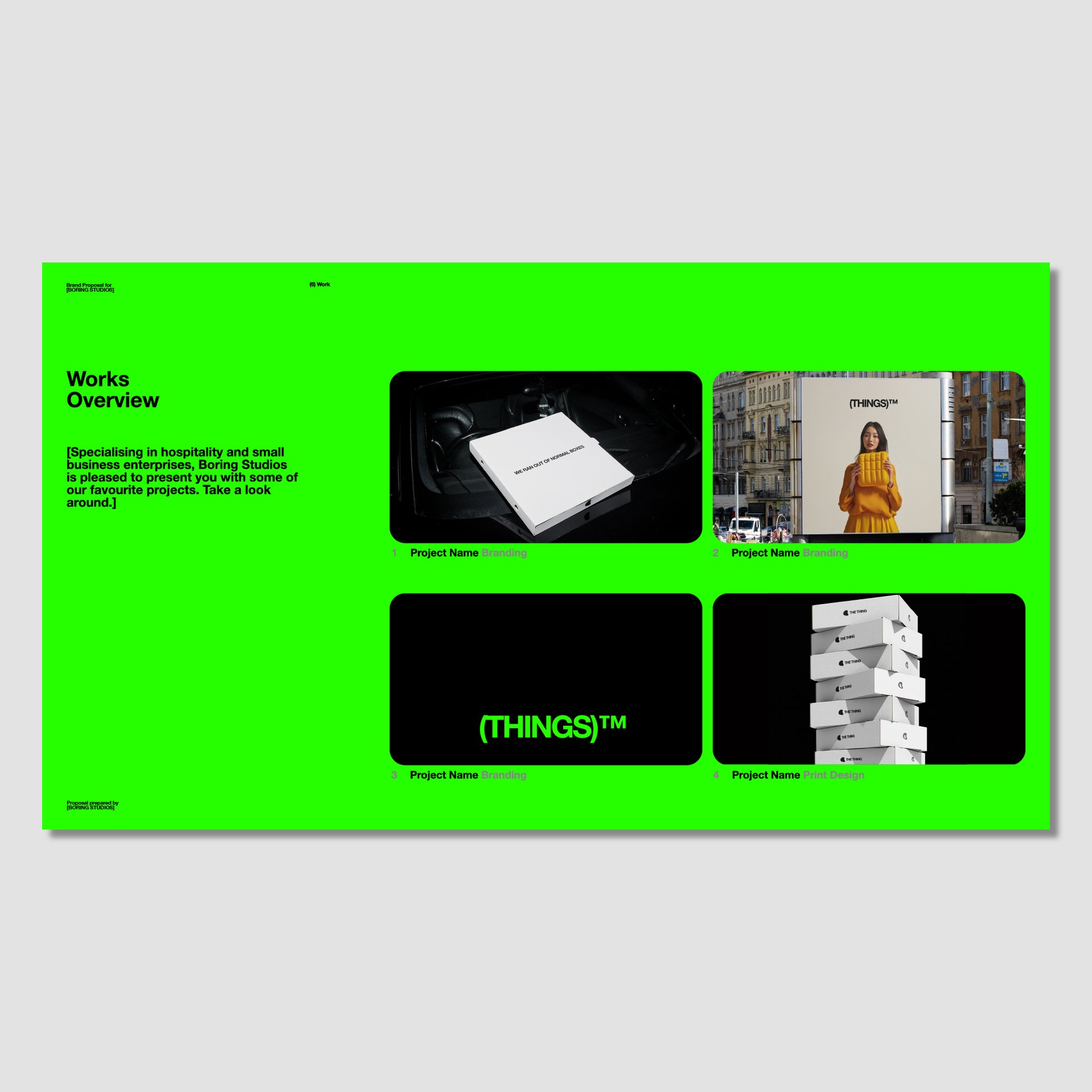 Proposal Template | Client Template – Boring Studios