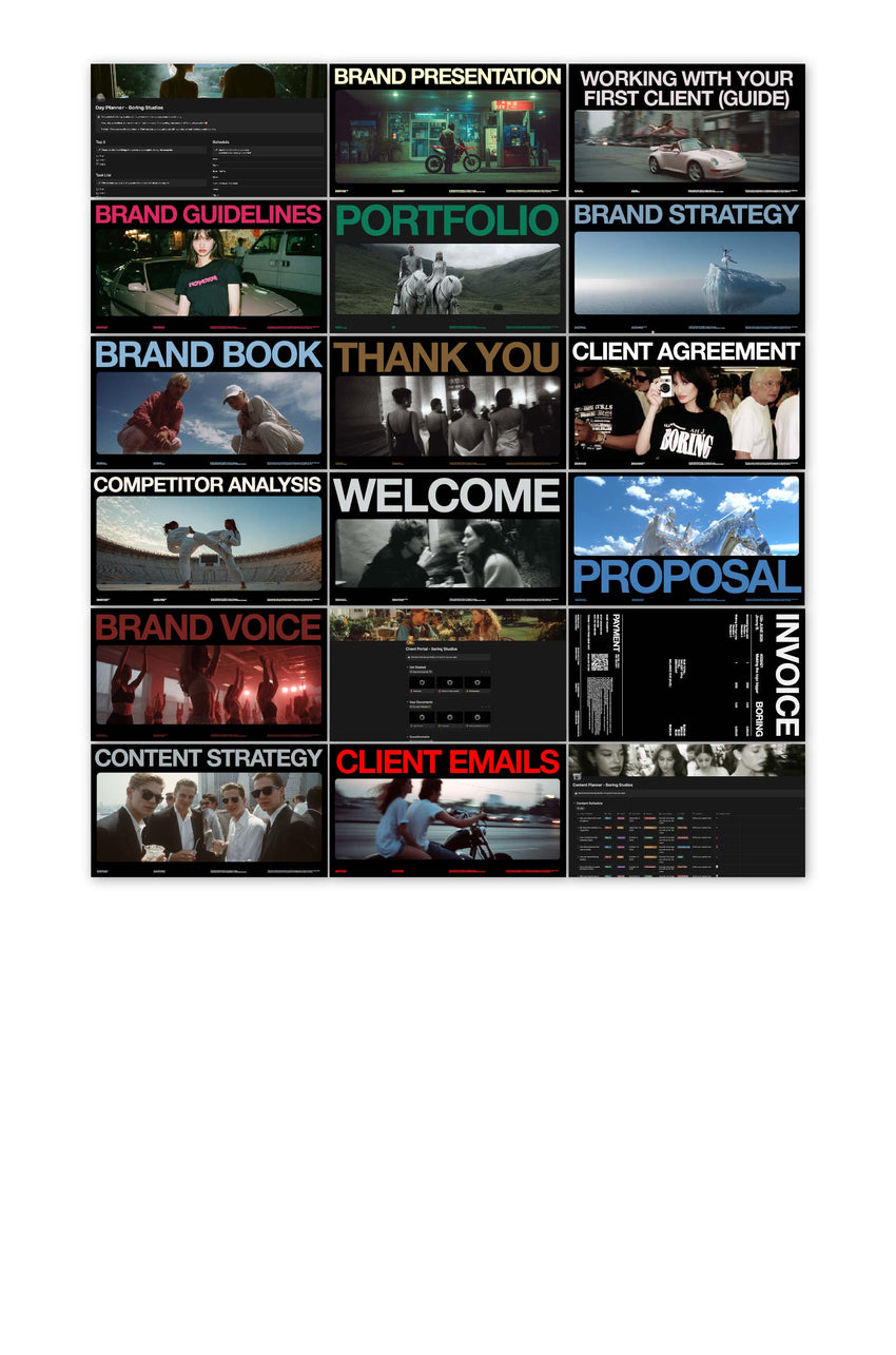 Boring Studios | Templates for Freelancers, Studios & Business Owners