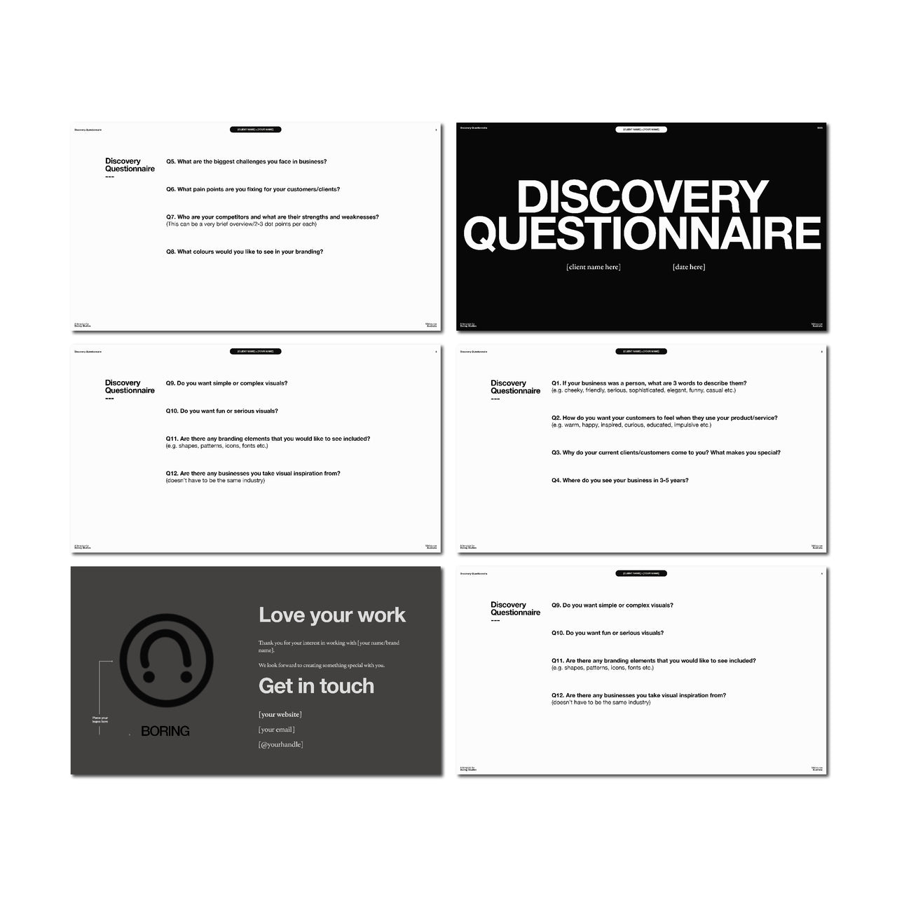 Freelance Templates – House of Boring